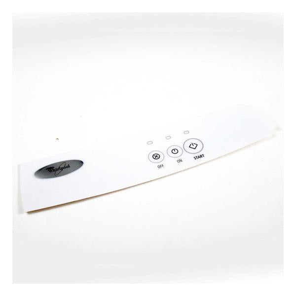 Whirlpool 9872017w trash compactor control panel insert (white ...